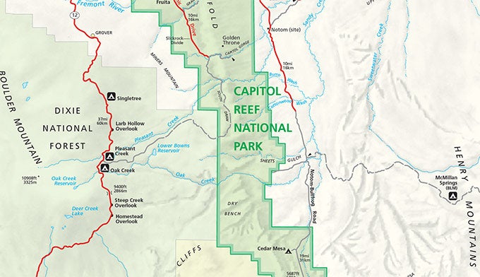 Official Capitol Reef National Park Map PDF